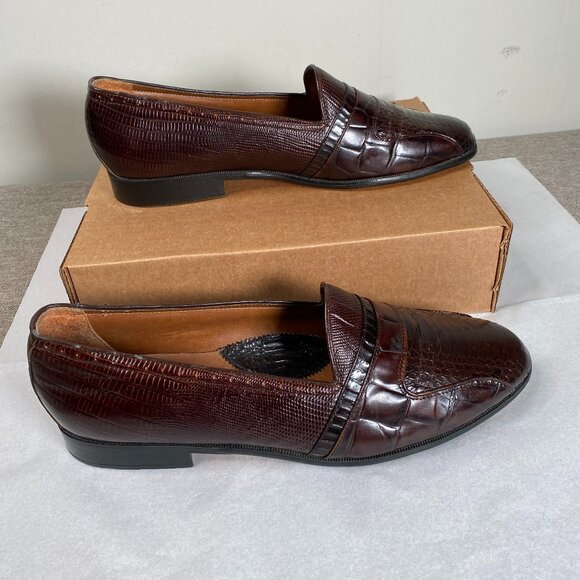 Stacy Adams | Shoes | Stacy Adams Genuine Snakeskin Leather Loafer ...